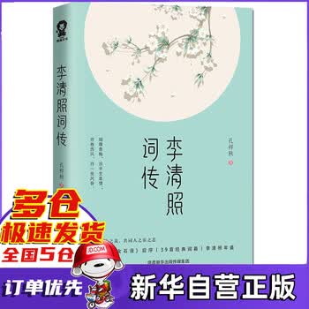 李清照词传 飞花令 收录金石录后序正版半生烟雨半世桃花千古才女诗词一生中国古诗词鉴赏古典文学人物