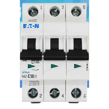 伊顿穆勒FAZ-C（20 25 30 32 40 50 63）/3小型断路器 空开 FAZ-C63/3【图片 价格 品牌 报价】-京东