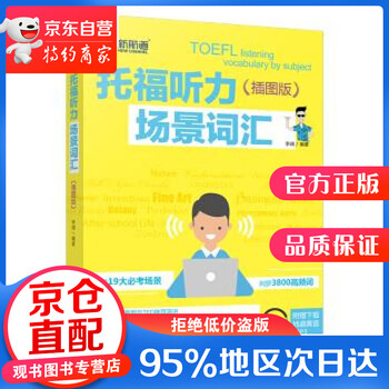 【正版图书】托福听力场景词汇:插图版 李阔 著 世界知识出版社