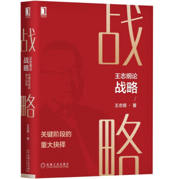 王志纲论战略:关键阶段的重大抉择 王志纲著,窦镇钟 编 9787111688068