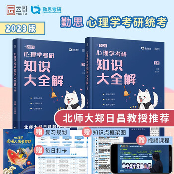 勤思2023考研心理学考研知识大全解 312心理学专业基础综合云图