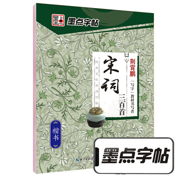 墨点字帖楷书字帖成人练字大学生速成古诗词练字帖初学者手写体钢笔荆霄鹏硬笔书法临摹正楷字帖 经典文化宋词三百首