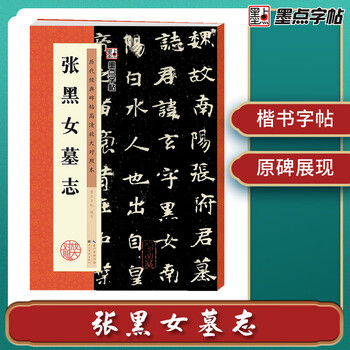 墨点字帖 历代经典碑帖高清放大对照本 张黑女墓志