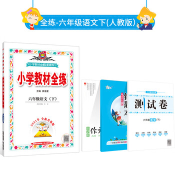 小学教材全练｜六年级下册语文（人教版）2022春RJ版搭小学教材全解6年级语文下用课本教材同步练习单元测试卷辅导教辅书籍薛金星