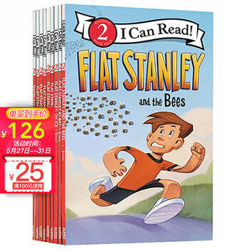 《英文原版 I Can Read L2 二阶段 Flat Stanley系列 10册合售 英语分级读物》【摘要 书评 试读】- 京东图书