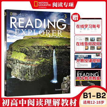 美国国家地理 Reading Explorer 青少儿英语综合阅读课程教材 学生课本+在线练习册 3级别