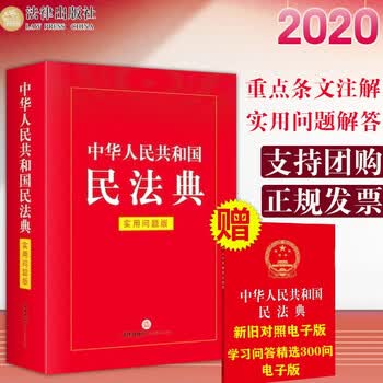 中华人民共和国民法典（实用问题版） 法律出版社 新修订版民法典配套解读注释义