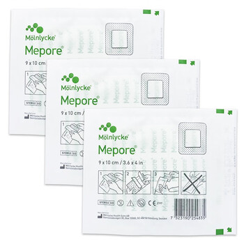 Sealcuff美Mepor自粘性外科敷料贴 瑞典进口医用无菌贴术后伤口接触性创面护理割伤擦伤敷贴 美敷Mepore 9*10cm 1片【图片 ...