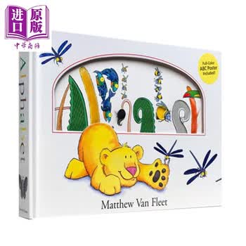 Matthew Van Fleet 字母操作书Alphabet益智游戏触摸书 英文原版3-6岁
