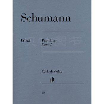 亨乐原版 舒曼 蝴蝶op.2 Schumann Papillons op.2 钢琴独奏 HN105