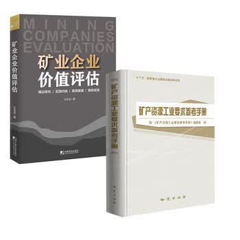 【全2册】矿业企业价值评估矿产资源工业要求参考手册中国市场出版社资产评估师事务所高校资产评估专业学生企业并购矿业权评估