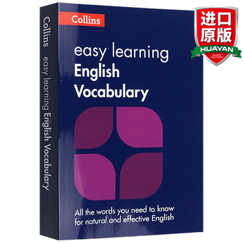 英文原版柯林斯轻松学英语词汇Easy Learning English Vocabulary英英词典