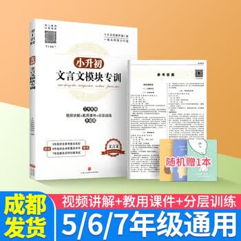 考上名校小升初文言文专训走进名校文言文阅读专项训练小升初阅读十大名校小学语文复习资料小学毕业总复习 小升初文言文模块专训
