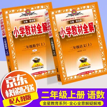 2021新版薛金星小学教材全解二年级上册语文数学配套部编人教版2年级上同步课本书教材完全解读辅导书 共2本 语文+数学 人教版