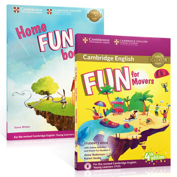 剑桥少儿英语YLE考试用书Fun for Movers 4th Edition学生书+在线帐号+练习册