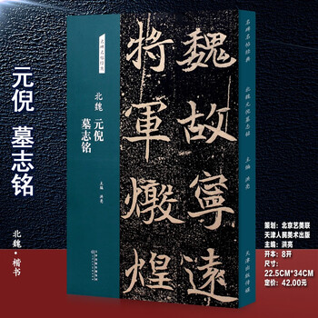 北魏元倪墓志铭名碑名帖经典楷书字帖临摹入门基础训练8开放大版高中生毛笔软笔钢笔字帖成年楷书练字贴简体