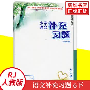 人教版 六年级下册 小学语文补充习题 义务教育教科书配套用书 6年级下册 小学生语文课本教材