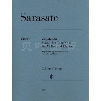 萨拉萨蒂 木屐舞 Sarasate Pablo de Zapateado 小提琴和钢琴