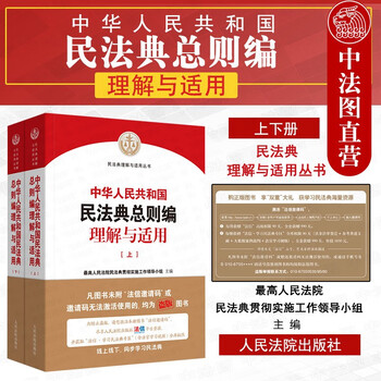 现货速发包邮26省2020年 中华人民共和国民法典总则编理解与适用（上下）人民法院民法典条文司法解释