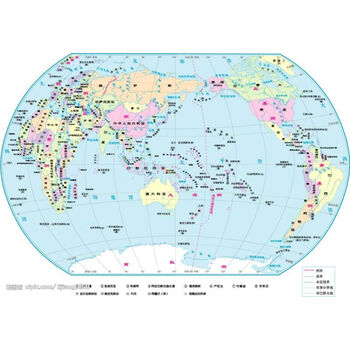 世界地图(1:283000000横版)