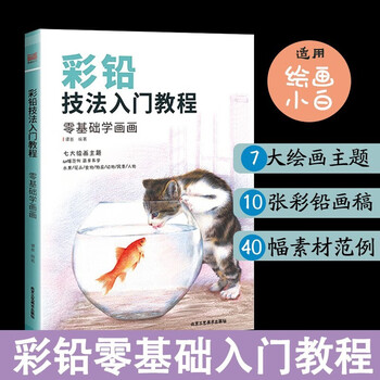 彩铅技法入门教程零基础学画画 彩铅教程 彩色铅笔画教程 绘画技法自学教程 初学者绘画教学练习画画书