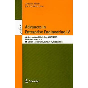 Advances in Enterprise Engineering IV: 6th Inter