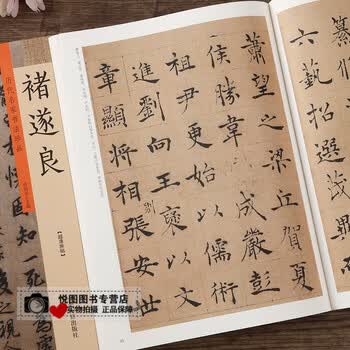 褚遂良书法集历代名家书法珍品褚遂良收录7幅帖雁塔圣教序/千字文/阴符经/摹王羲之兰亭序/孟法师碑