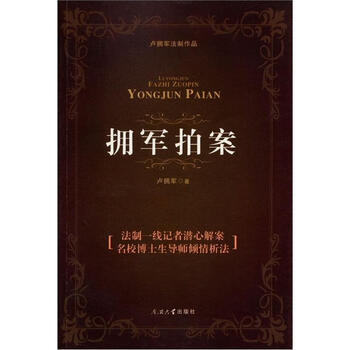拥军拍案 卢拥军 法律 9787310038329