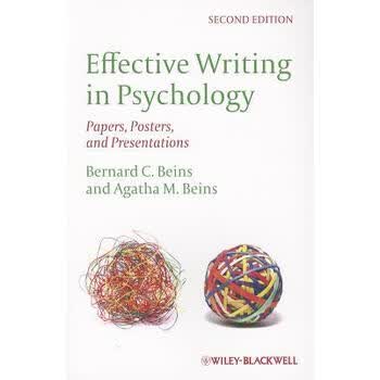 Effective Writing in Psychology: Papers, Poster