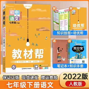 【单本/套装自选】2022版初中教材帮七年级下册全套7本同步人教版初一7年级下册教材讲解教辅书 七年级下册语文