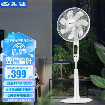 【先锋FS40-16ER】先锋（SINGFUN）双层12扇叶电风扇大风量落地扇立式风扇家用（线下同款）FS40-16ER【行情 报价 价格 评测】-京东
