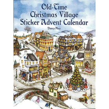 Old-Time Christmas Village Sticker Advent Ca...