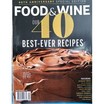 [现货]FOOD&WINE september2018  [杂志]
