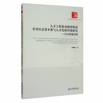 [正版图书]人才工程资金使用效益引导社会资本参与人才发展对策研究：以山东省为例