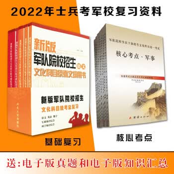 军考备考2021部队士兵考军校当兵教材高中毕业入伍复习资料部队院校文化科目统考综合考士官模拟试卷模拟