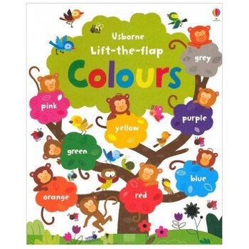 现货Colours Book颜色 英文儿童互动翻翻书童书