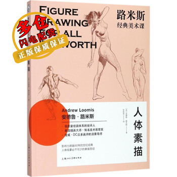路米斯经典美术课 (美)安德鲁·路米斯(Andrew Loomis) 著；张丽英 译 绘画理论 WX