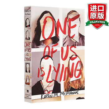 One Of Us Is Lying 英文原版 谁在说谎 英文版 我们中的一个在说谎 校园侦探悬疑推理文学小说书籍