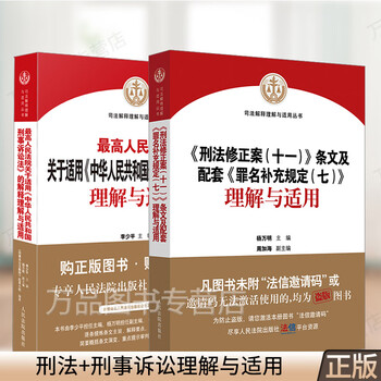 2021正版 最高人民法院关于适用中华人民共和国刑事诉讼法的解释理解与适用+刑法修正案十一条文及配