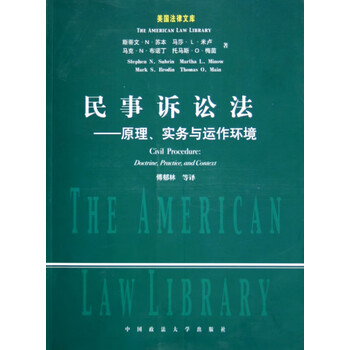 民事诉讼法--原理实务与运作环境/美国法律文库