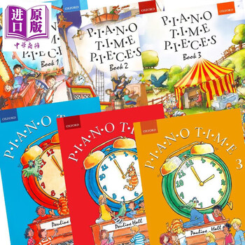 牛津原版 儿童音乐1-3级教材套装共6册 Piano Time/Pieces 英皇考级 ABRSM