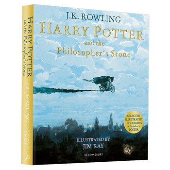 现货Harry Potter全彩插图版 哈利波特和魔法石 Philosopher进口英文原版书籍JK