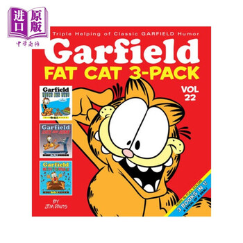 加菲猫漫画三合一合订本22 英文原版 Garfield Fat Cat 3Pack 22