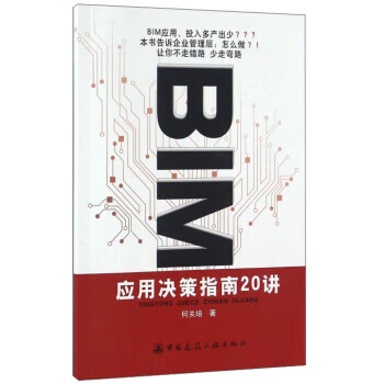 BIM应用决策指南20讲 何关培 中国建筑工业出版社