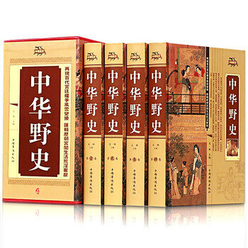 中华野史 全套4卷 锁线精装插盒版 全注全译带插图 文白对照 中国历史书籍