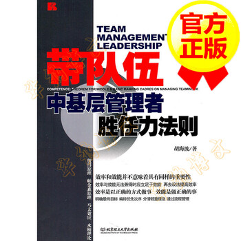 带队伍——中基层管理者胜任力法则 胡海波 北京理工大学出版社