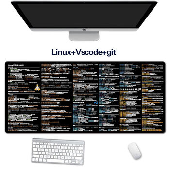 linux程序员神器Intellij vscode快捷键python js大长鼠标垫桌垫 linux+vscode+git 400*900*4mm【图片 价格 品牌 报价】-京东