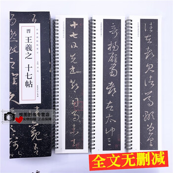 王羲之十七帖 经典碑帖临摹卡 洪亮主编草书碑帖近距离临摹字帖安徽美术出版社9787539892795