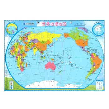 世界地理地图 地理磁力拼图 学生专用版 绿色环保便携 小学生地理学习工具书籍