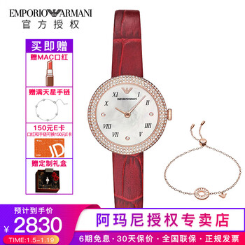 Armani阿玛尼手表满天星手表女士款式欧美 镶钻时尚轻奢 生日礼物送女朋友 佟丽娅同款AR11357+手链EG3458221 礼盒装【图片 ...